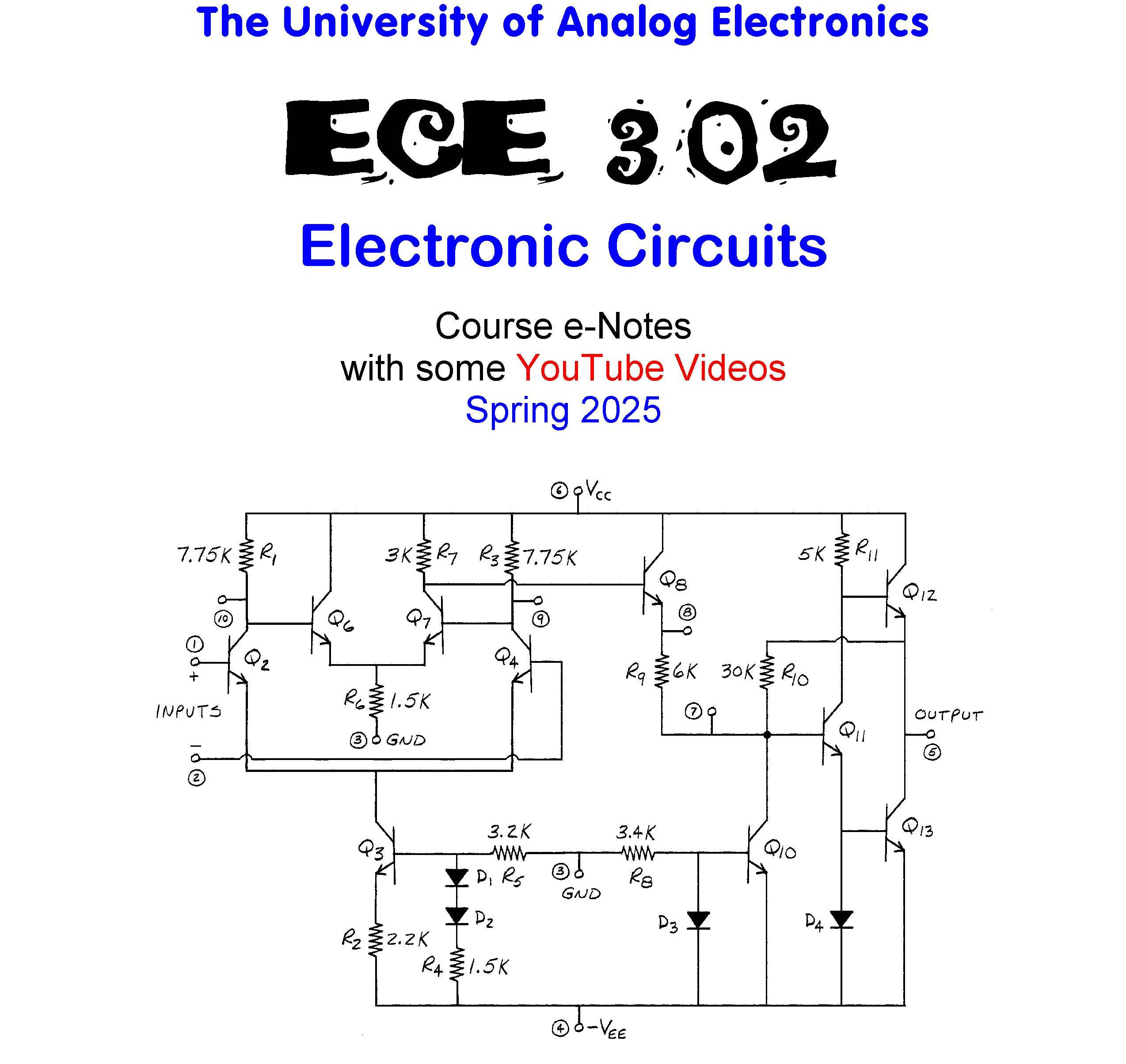 ECE 302: Electronic Circuits - The University of Analog Electronics